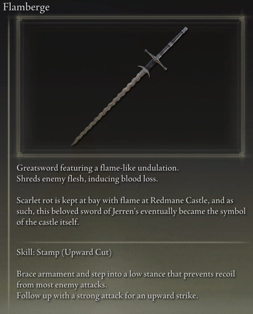 Flamberge Dark Souls