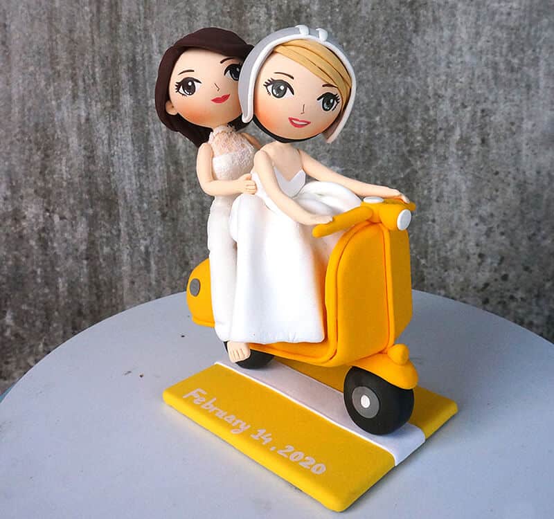 Two Brides Cake Topper