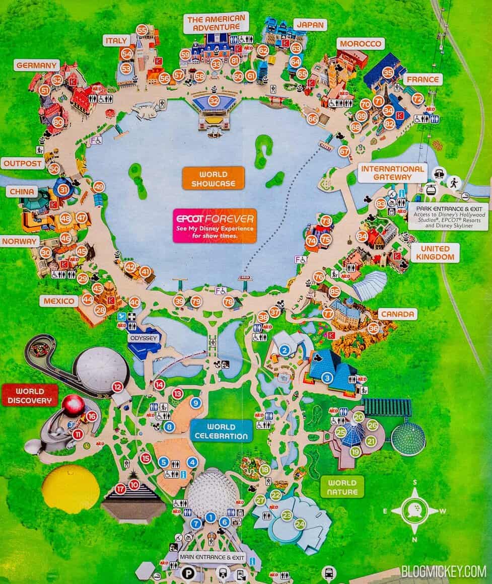Epcot Florida Map If You Want To ENJOY Your Day At Epcot, Make Sure