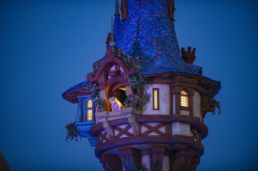 tangled tower up close