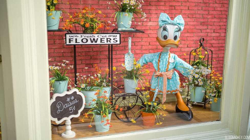 window display flowers