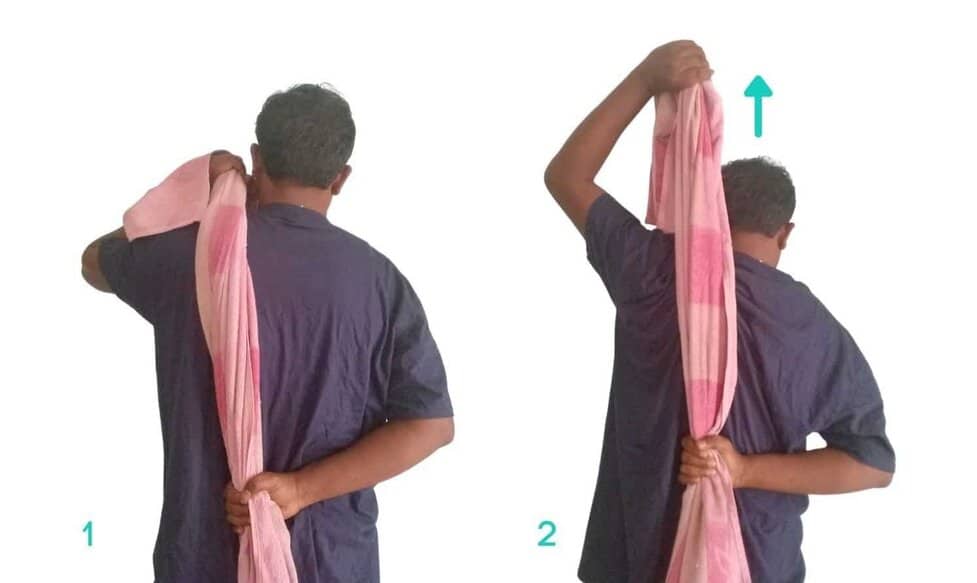 Shoulder Stretches With Towel