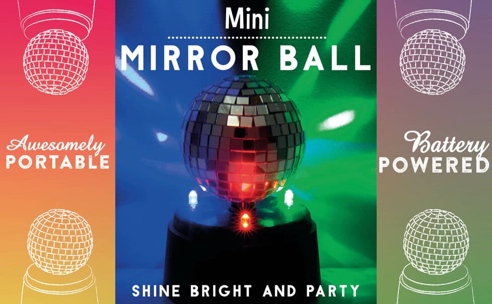 rotating mirror ball light