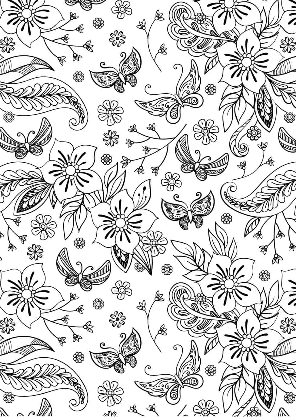 texture coloring sheet