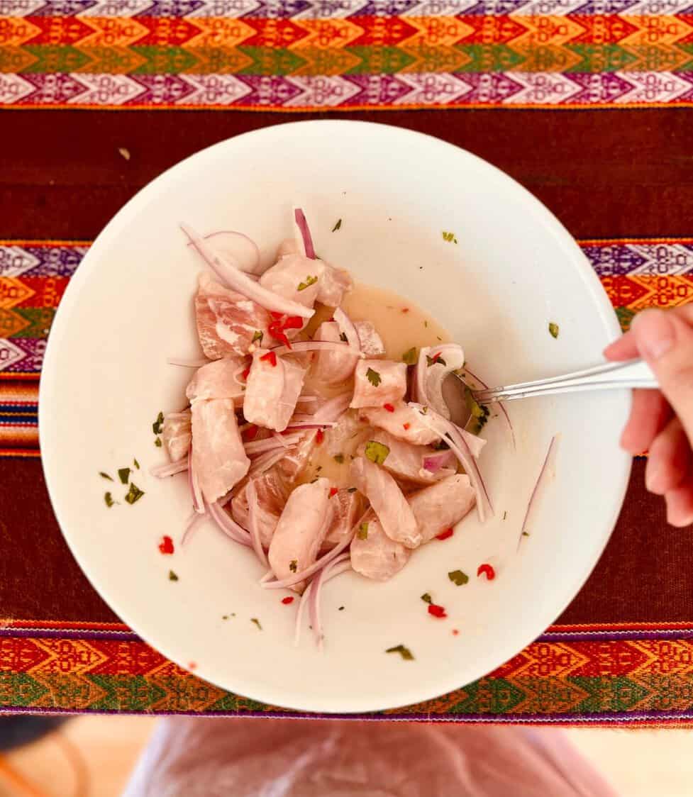 peruvian ceviche fish type