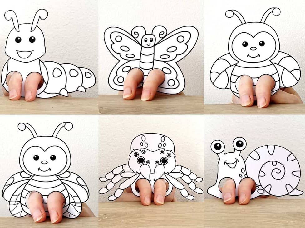 insect template printable