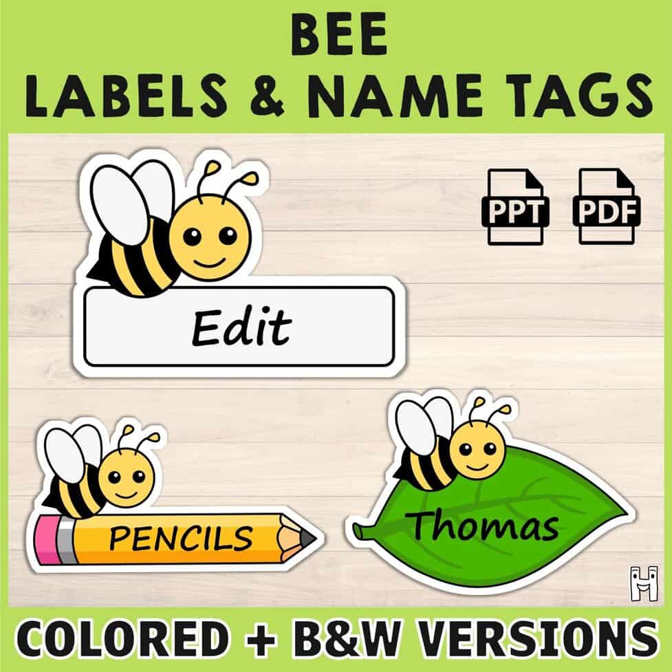 editable bee