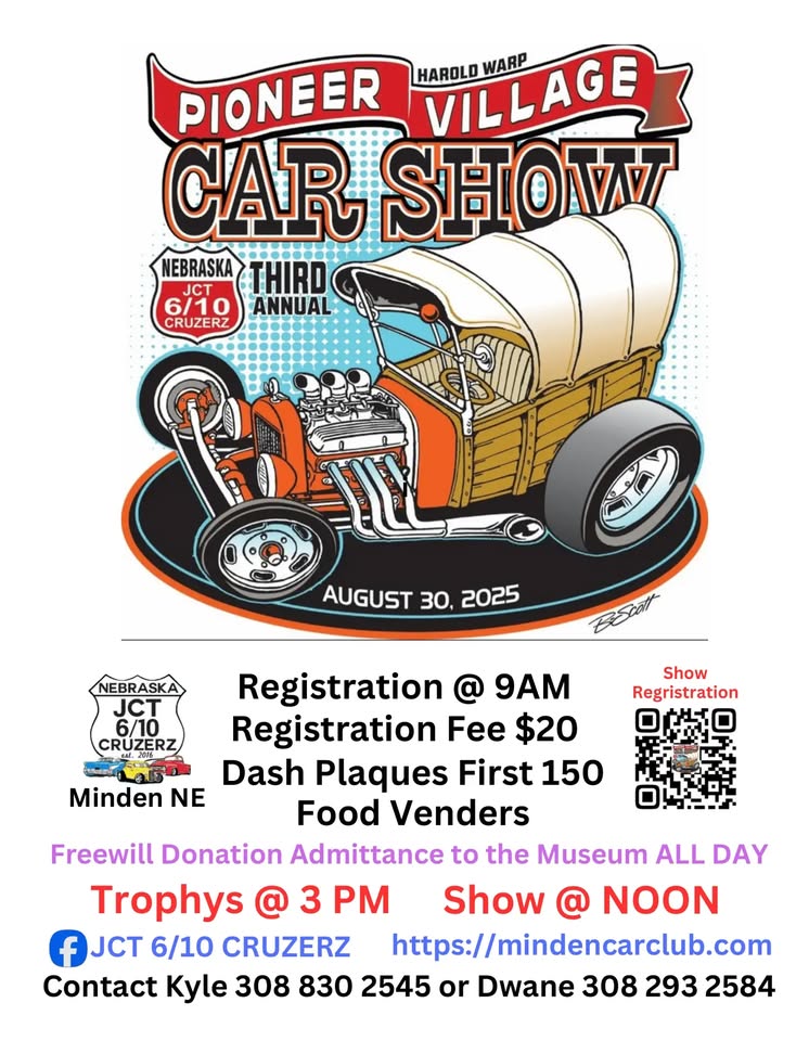 JCT 6/10 CRUZERZ Car Show 2025 At Harold Warp Pioneer Village – Minden ...