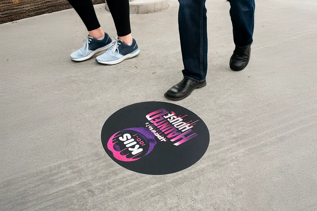 Same Day Concrete Floor Sticker Printing | Same Day Printing