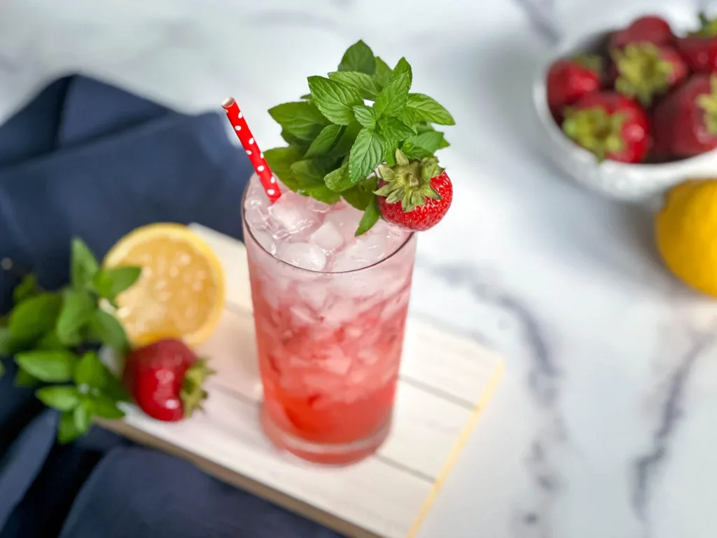 Fresh & Simple Strawberry Collins Cocktail Recipe