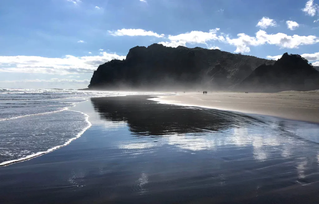 Admiring the Black Sand of New Zealand's Piha Beach and Karekare Beach