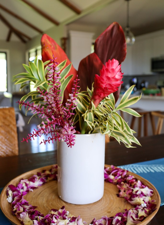 tropical flowers used in arrangements
