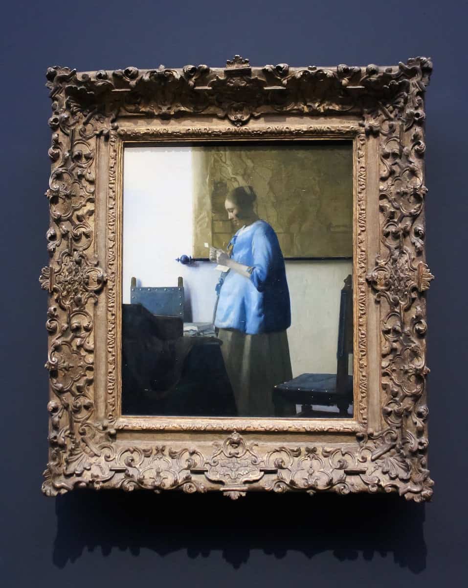 Vermeer Woman In Blue Reading A Letter