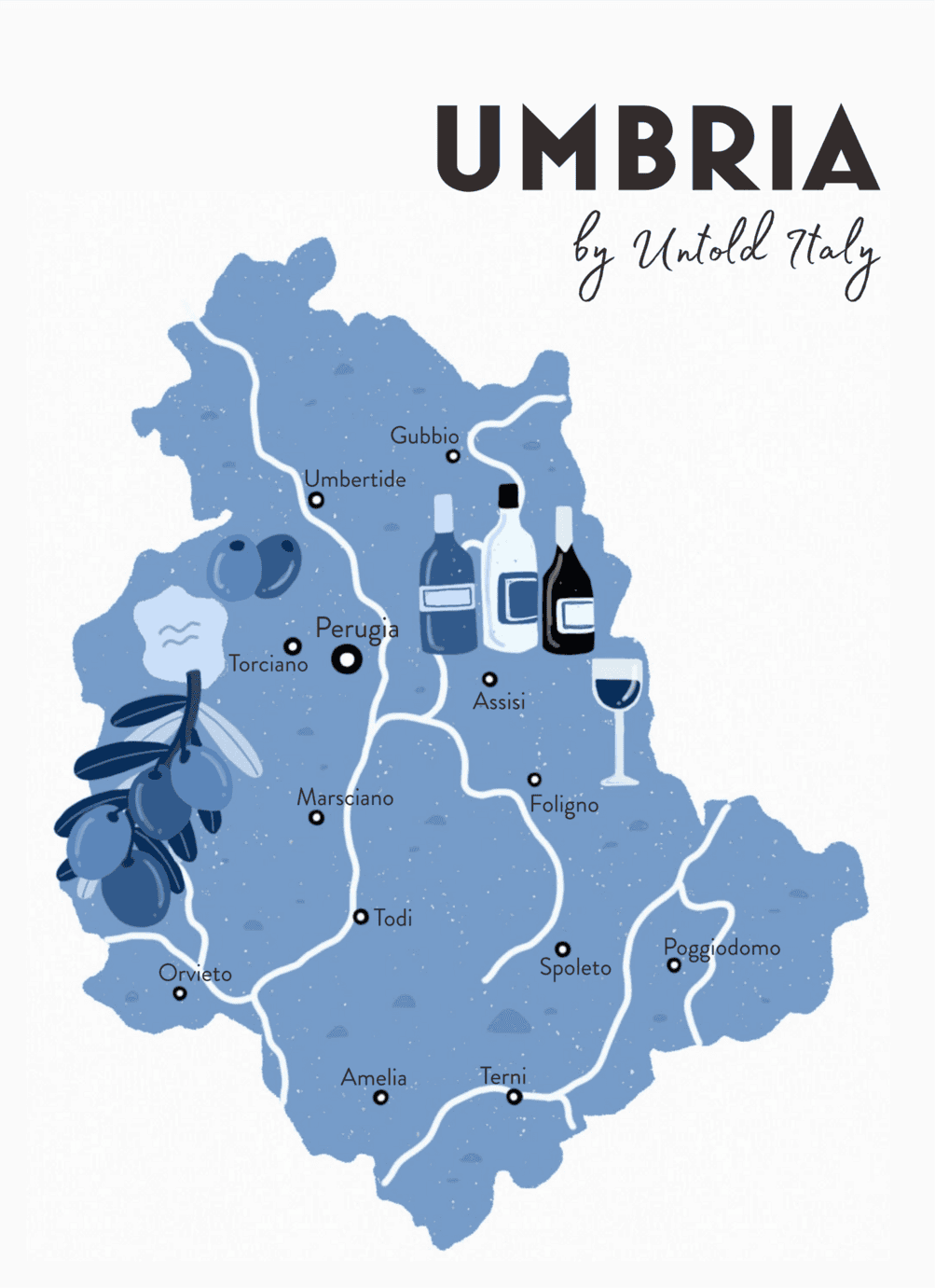 Key To Umbria Spello Italy Map The Way Of St Francis | Walking