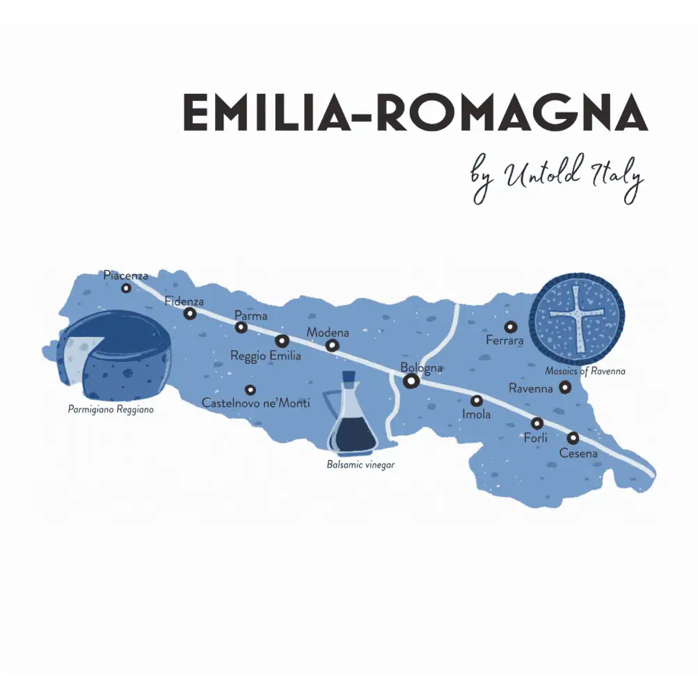 Mapa De Bolonia Forli