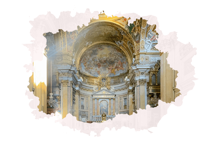 Della Porta Il Gesu Interior View Of The The Church Of Gesu In Rome