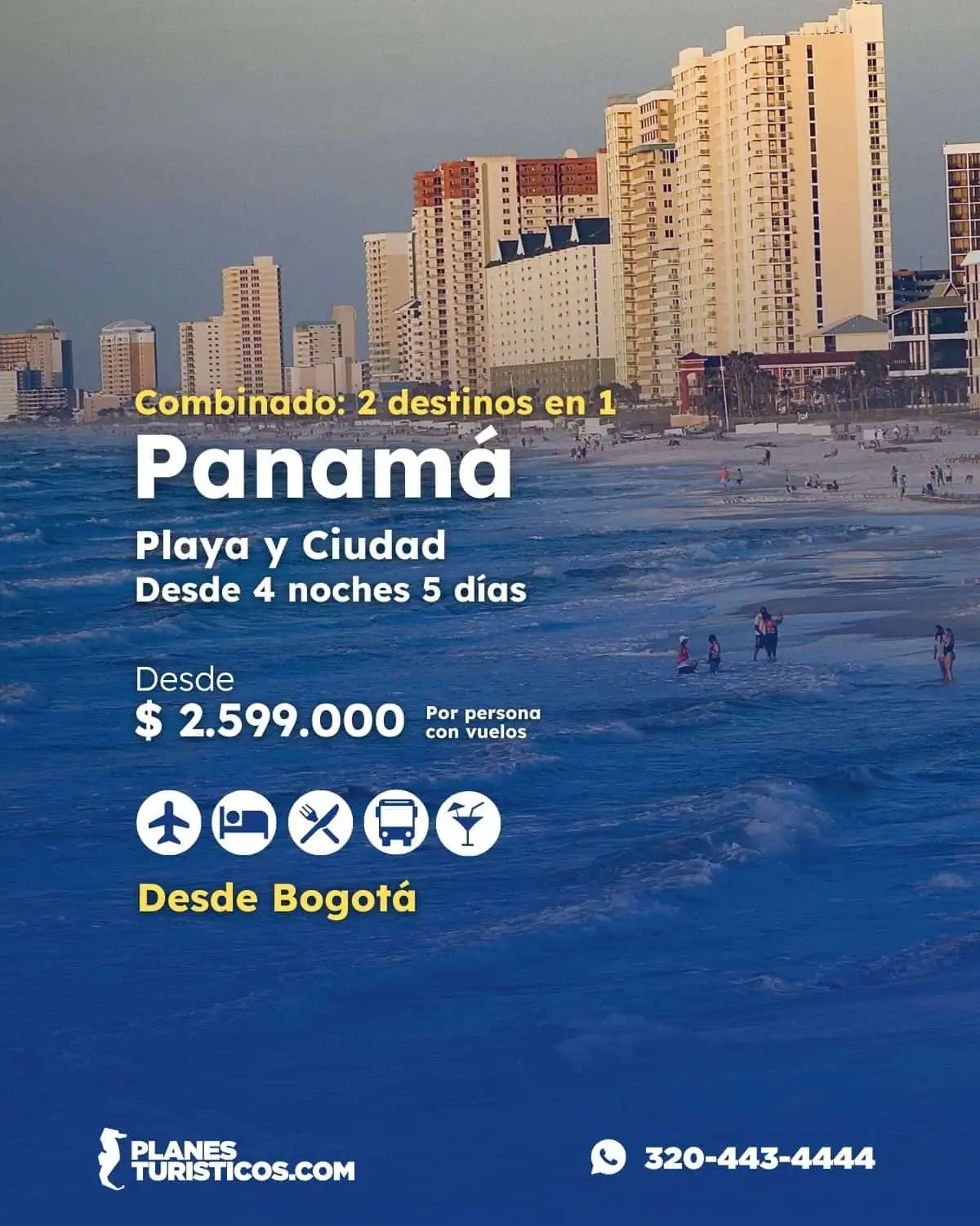 Mapa De Atracciones De La Playa De La Ciudad De Panamá Traslado