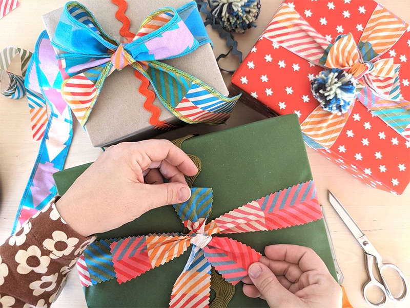 fabric ribbon bow tutorial