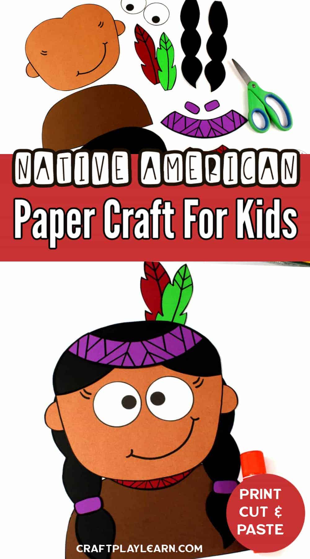 Printable Native American Crafts Learncreatelovecom Thanksgiving