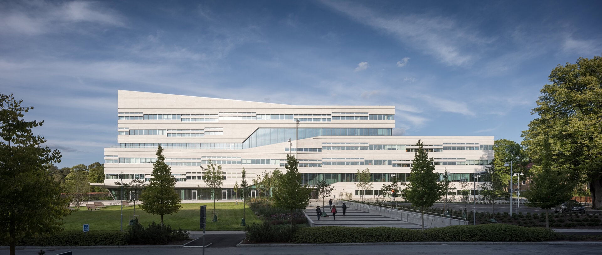 The building is a significant modern addition to Uppsala's historical district university campus ...