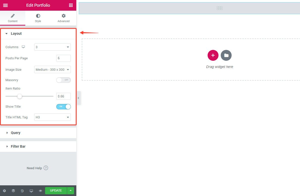 wordpress elementor banner size