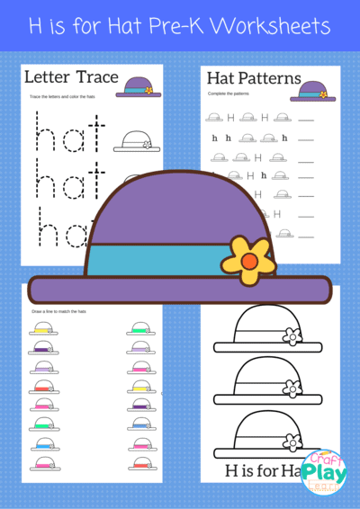 Craft Letter H Hat