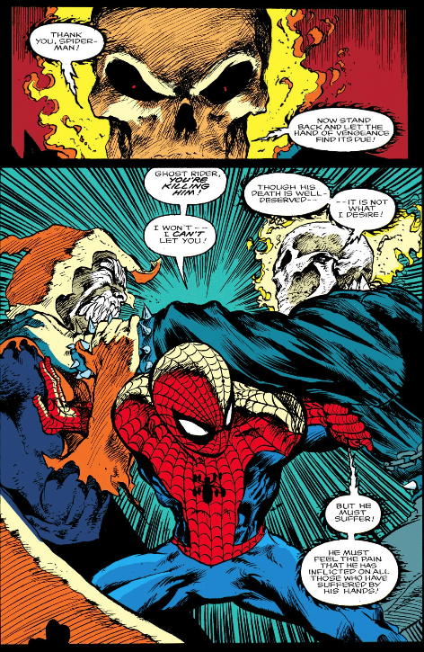 Ghost Rider Vs Spiderman
