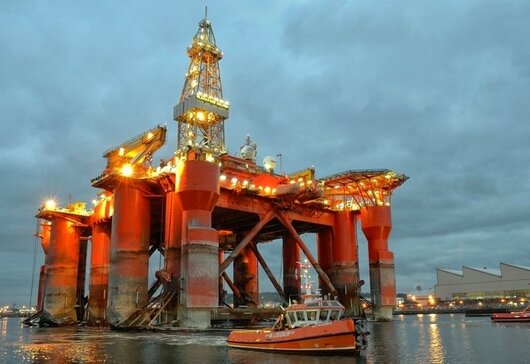 Drilling platform Blackford Dolphin - Rozenburg - Van Rijsoort Bending