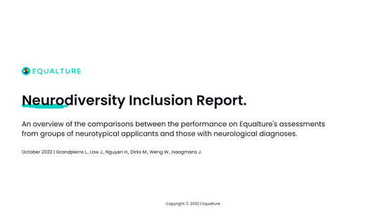 Neurodiversity and Inclusion report - Equalture - Equalture