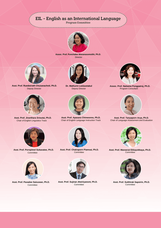 EIL Program Committee - (EIL) English as an International Language