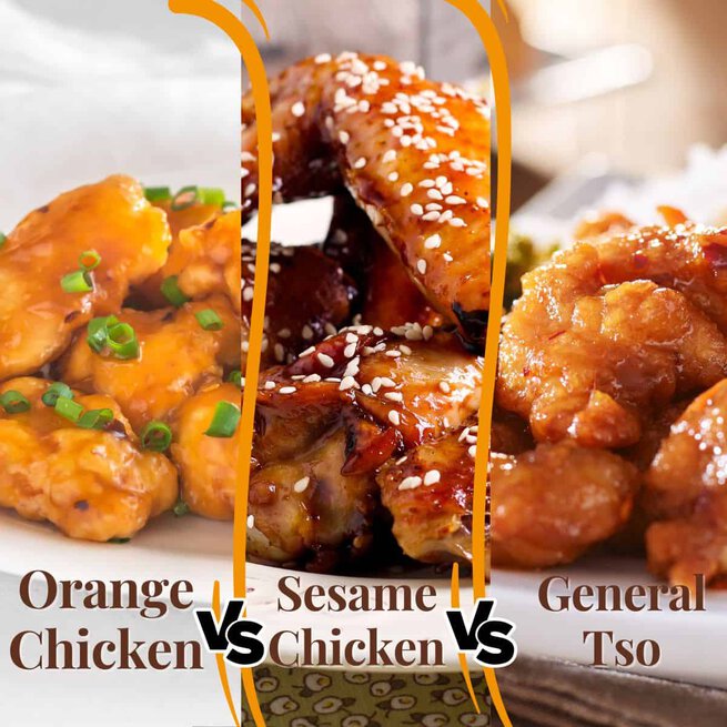 Sesame Chicken vs Orange Chicken vs General Tso