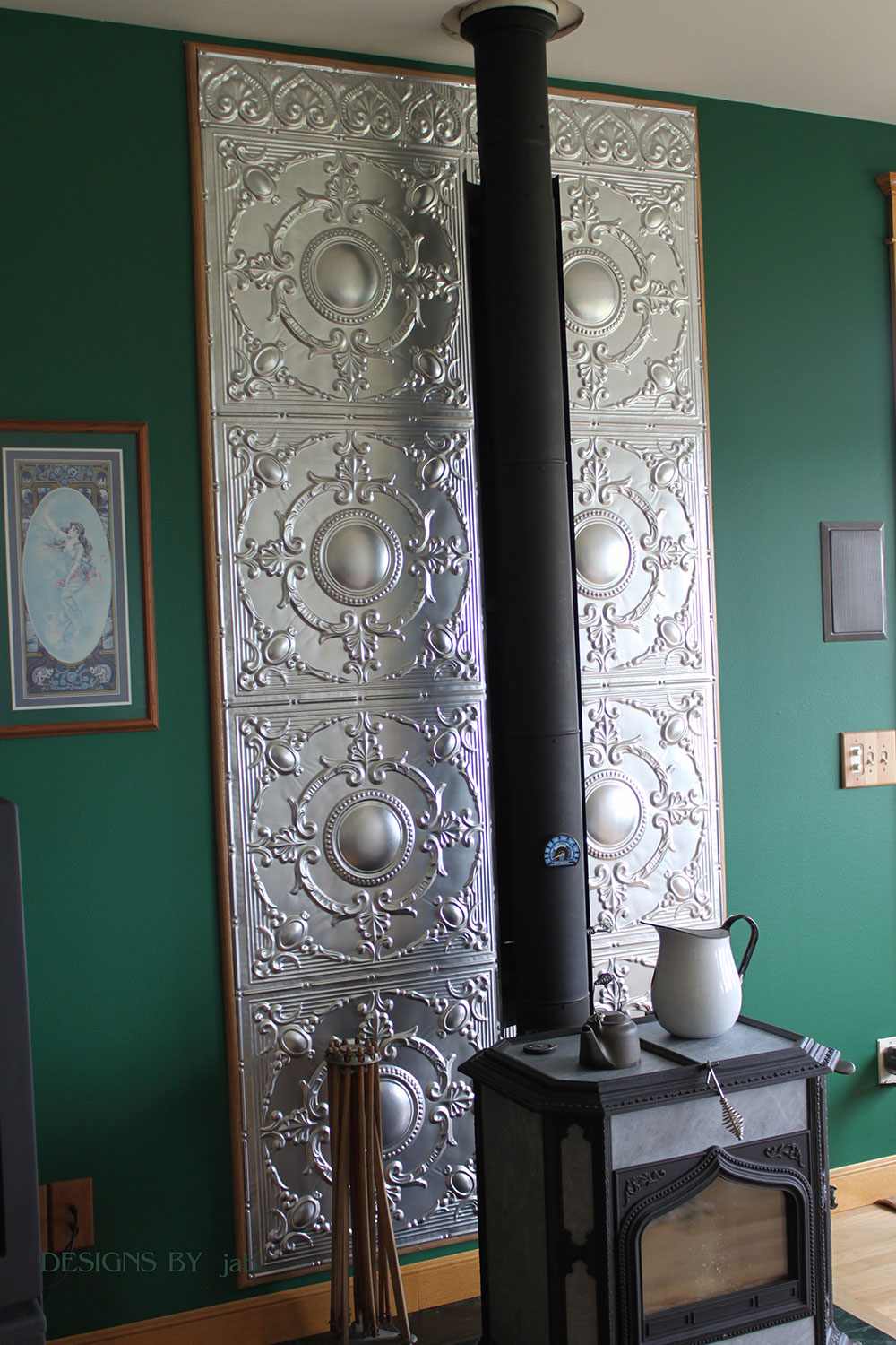 fireplace wall shield