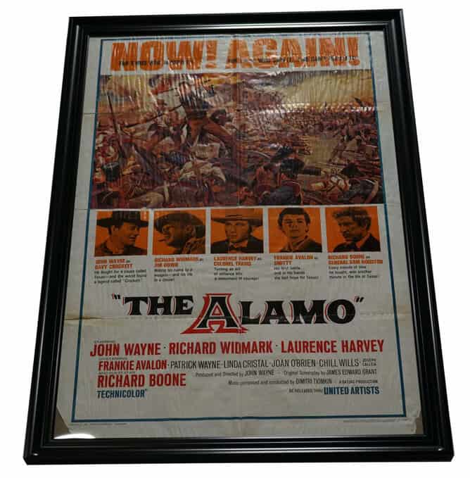 Vintage The Alamo Movie Advertisement Poster | EJ'S Auction & Appraisal