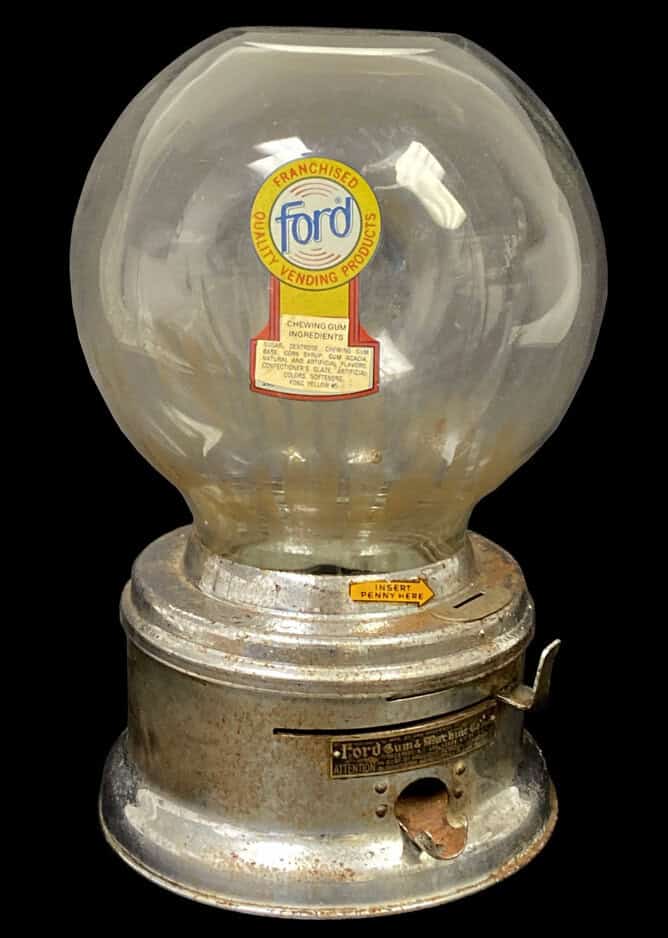 Vintage 1950s Ford 1 Cent Gumball Machine | EJ'S Auction & Appraisal