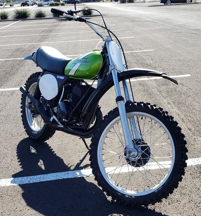1975 Kawasaki KX250-A3 Motocross Motorcycle | EJ'S Auction & Appraisal