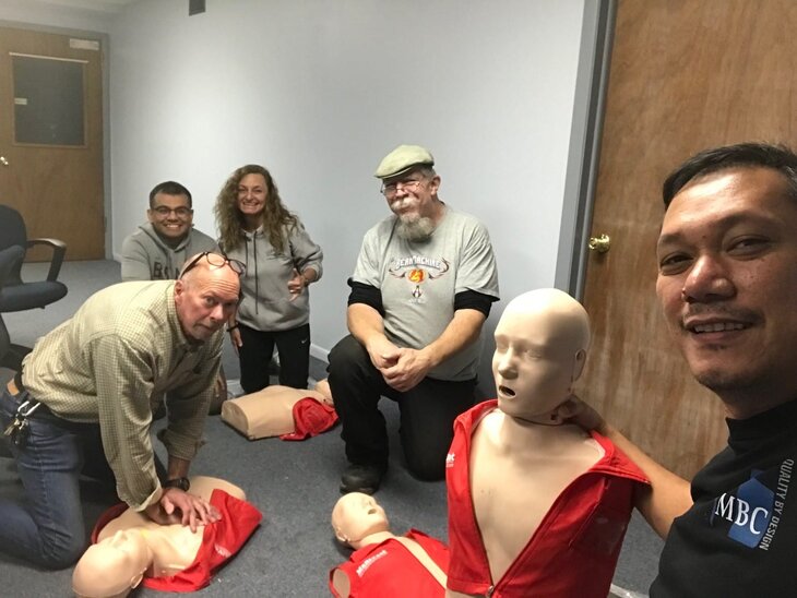 MBC trains AHA First Aid | MBC Aerosol