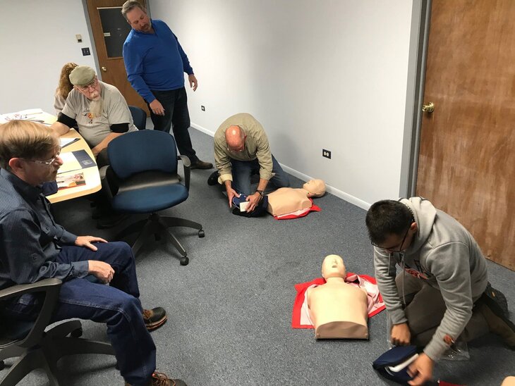 MBC trains AHA First Aid | MBC Aerosol