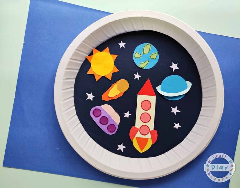 Solar System Paper Plates Crafts