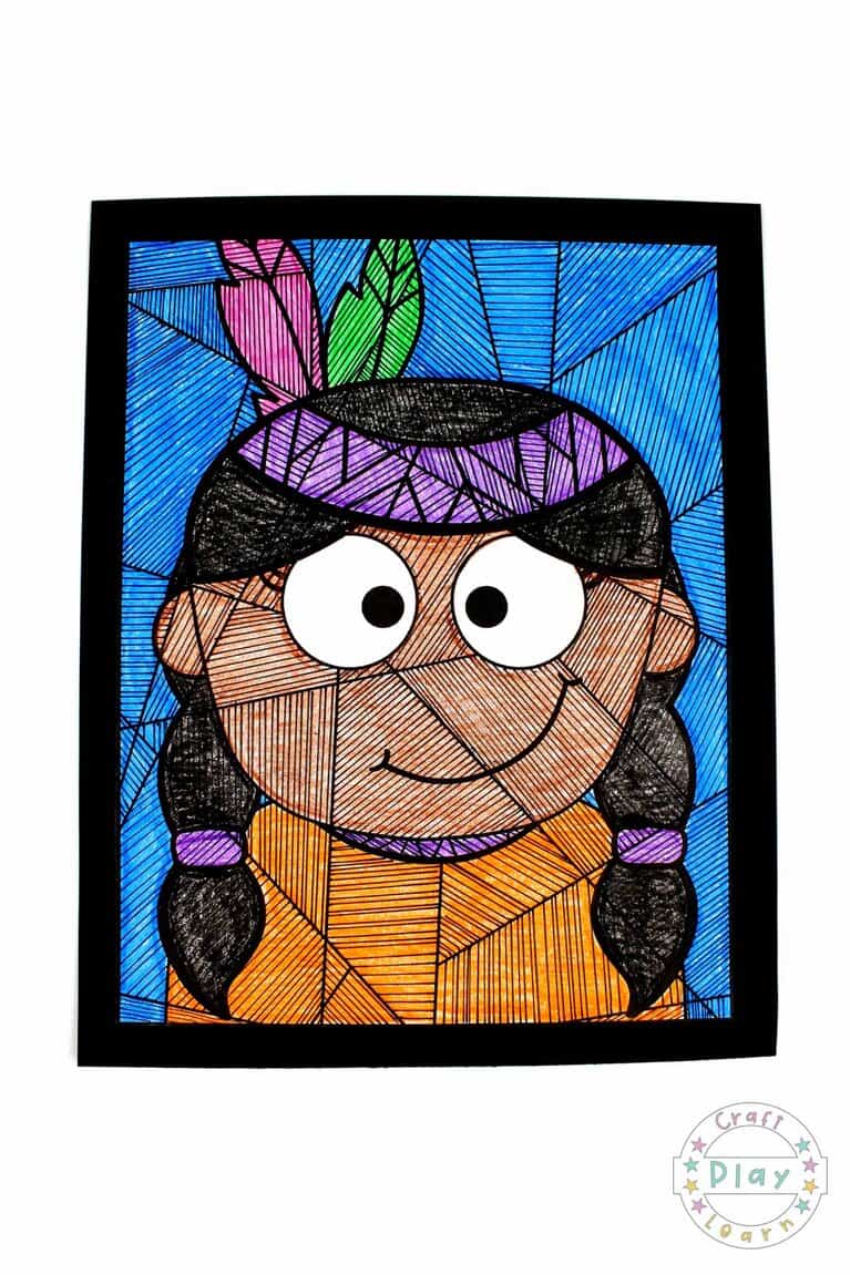 Easy Native American Drawings For Kids
