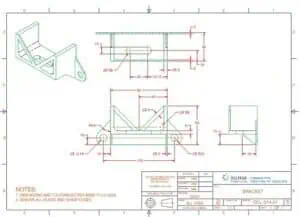 technical drawing template for schematic drawing