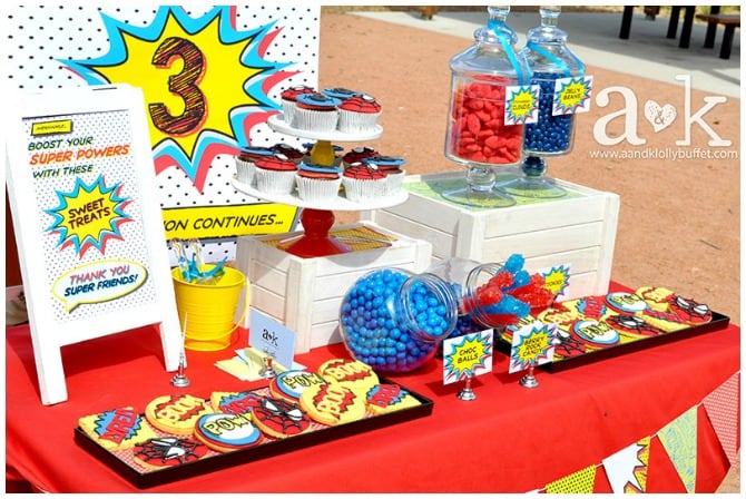 superhero buffet ideas