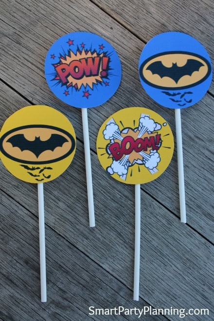 batman printable topper