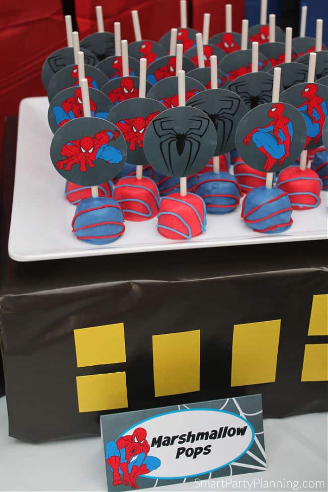 spiderman party stuff