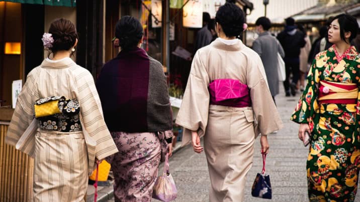 difference between kimono yukata