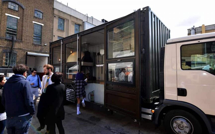 Shipping Container Food Cart Cincinnati Zoo Taco Shipping Container