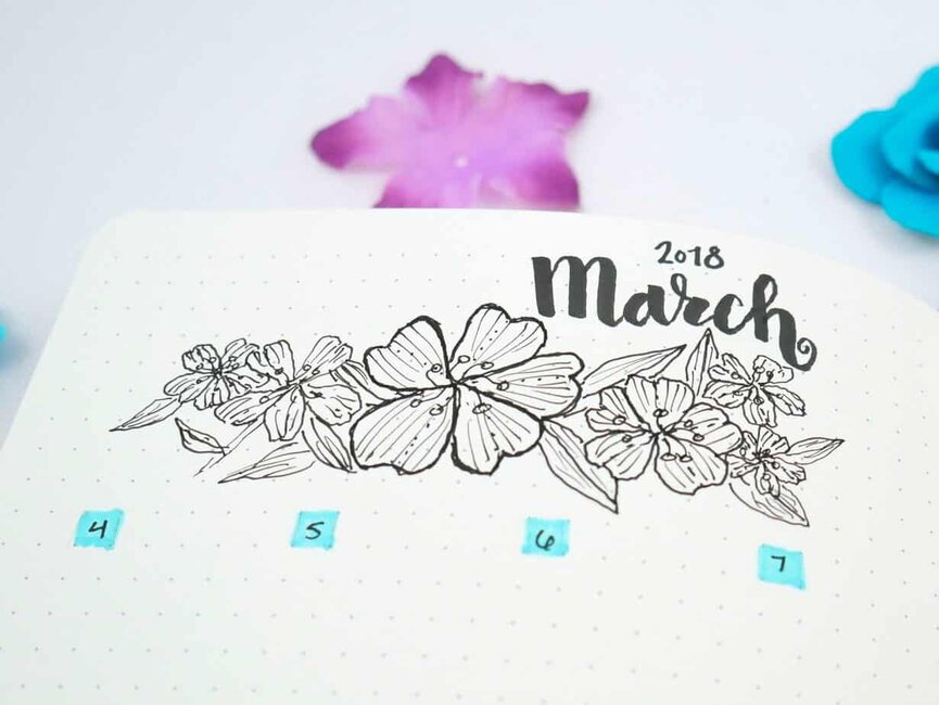 how to draw flowers doodle