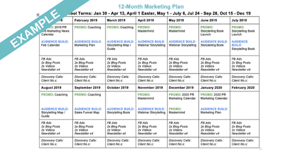3 month marketing plan example