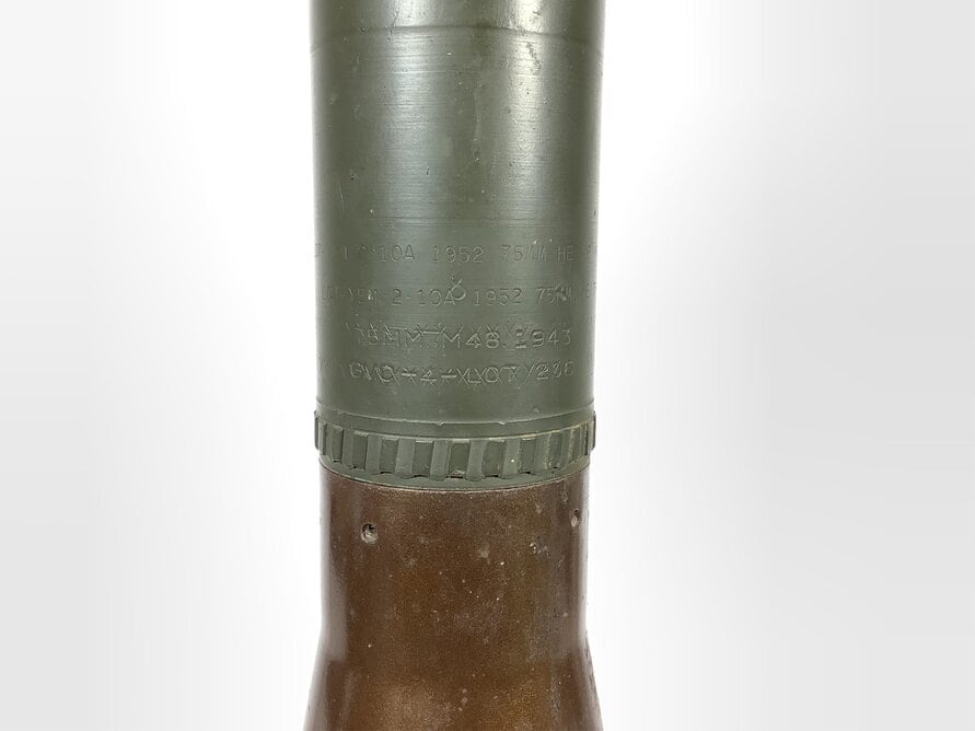 1952 Korean War Era 75MM Artillery Shell | EJ'S Auction & Appraisal