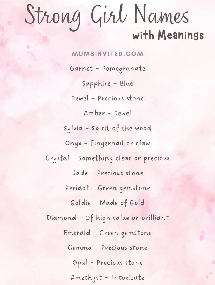 what are tough girl names