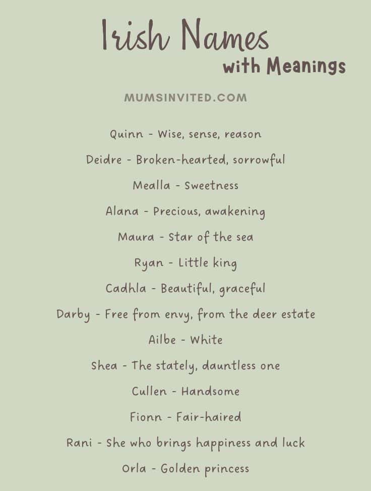 hot irish women names